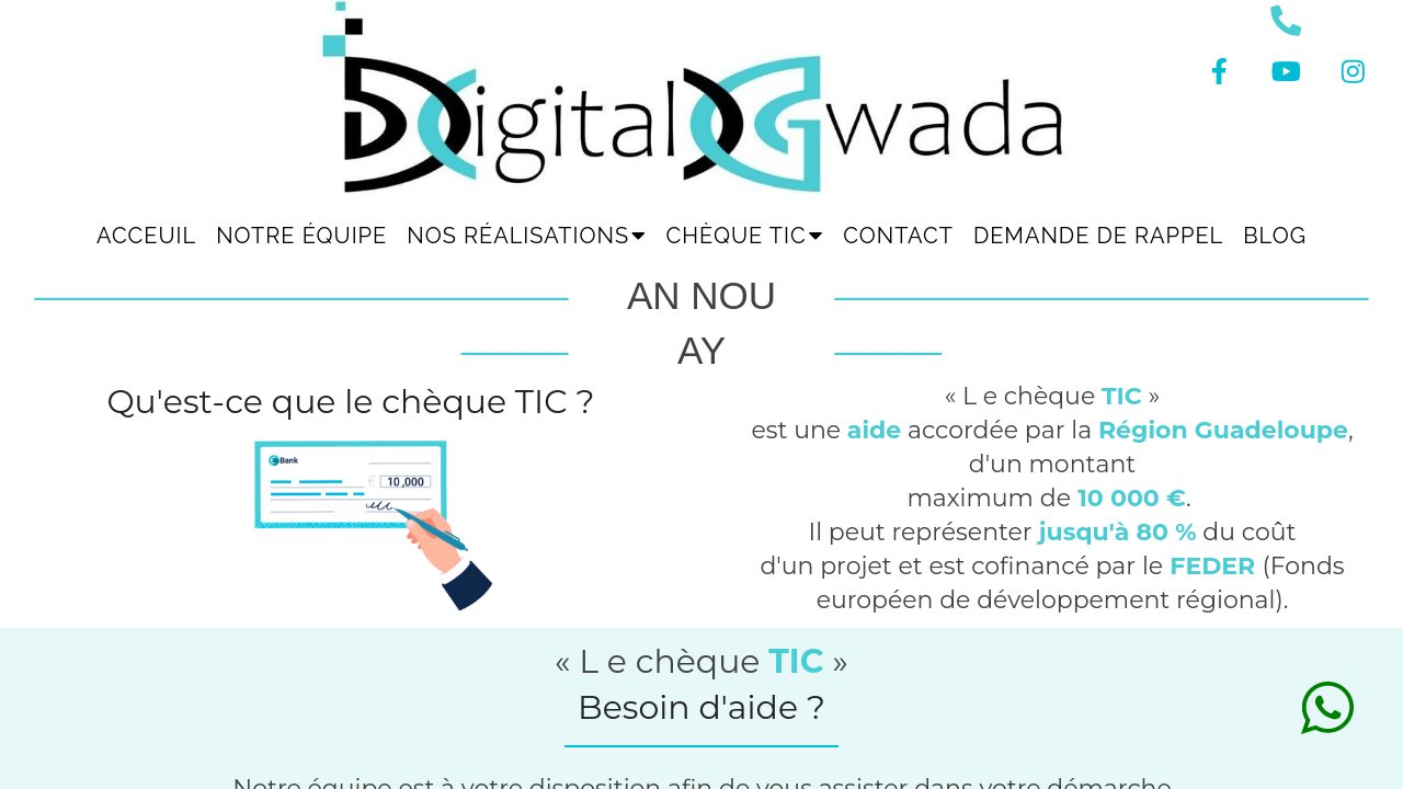 Digital Gwada - Qu'est-ce que le chèque TIC
